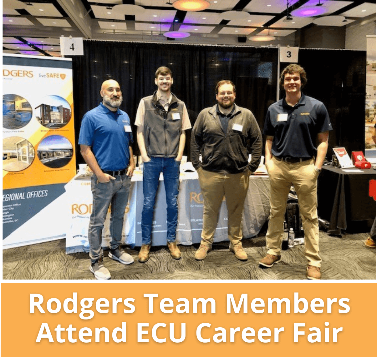 Rodgers Team Members Attend ECU Career Fair - Rodgers Builders, Inc.